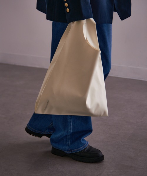 SETUP7 | 2WAYの持ち方で印象早変わり♪【SETUP7】PUレザーエコバッグ ショッピングトートマルシェバッグ - Buyee, an Online Proxy Shopping ...