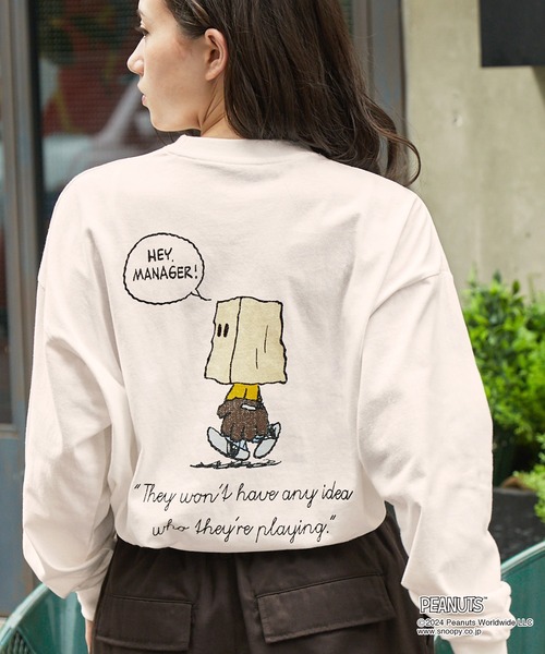 MONO-MART | 【PEANUTS / SNOOPY】別注 ピーナッツ スヌーピー ヴィンテージプリント オーバーサイズロンT ...